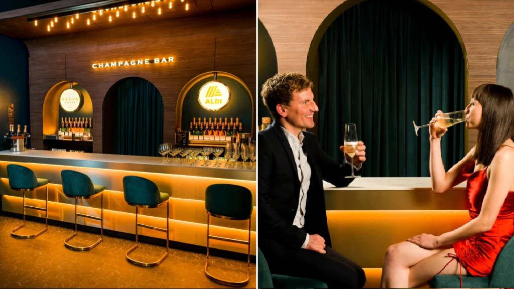 Aldi launches pop-up champagne bar where a glass is just £2.33 ...