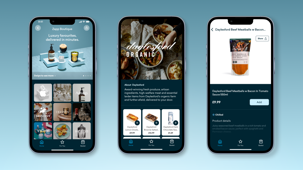 Zapp to provide premium products via new rapid delivery boutique