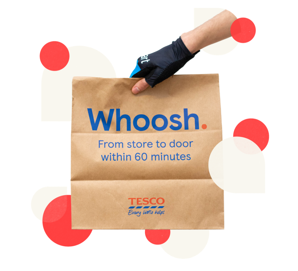 Tesco delivers 90% of online Whoosh orders in less than 30 minutes