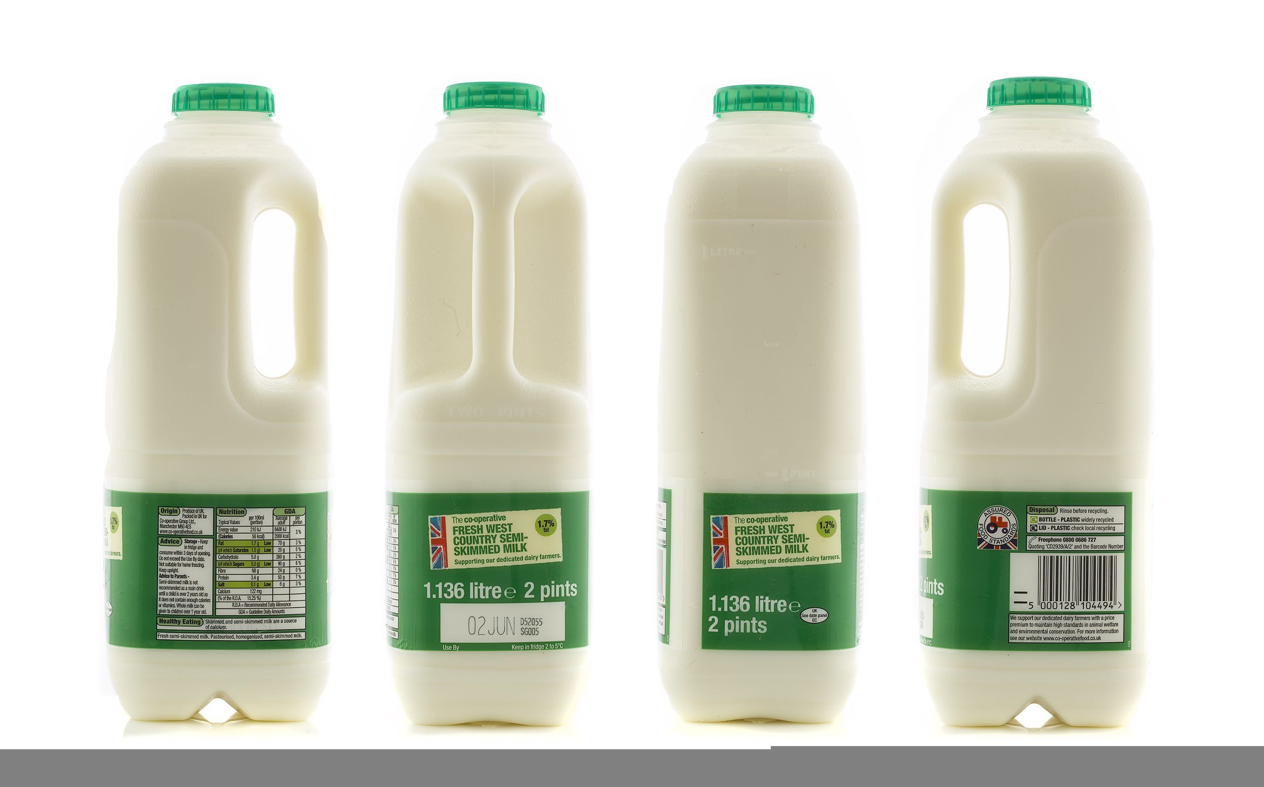 Co-op commits to recycling drive by removing coloured milk bottle caps ...