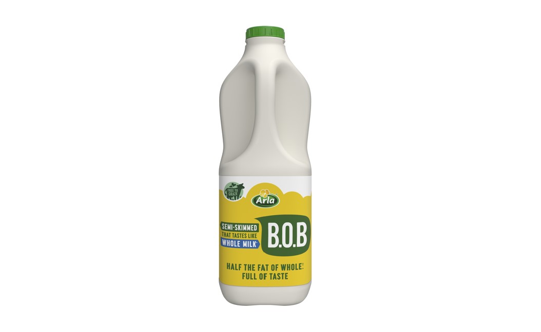Arla launches B.O.B semi-skimmed milk that 'tastes like whole milk'