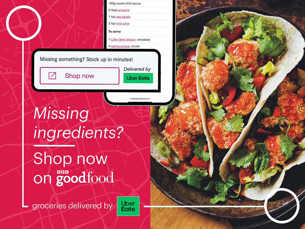 Uber Eats partner with BBC Good Food magazine for quick ingredient ...