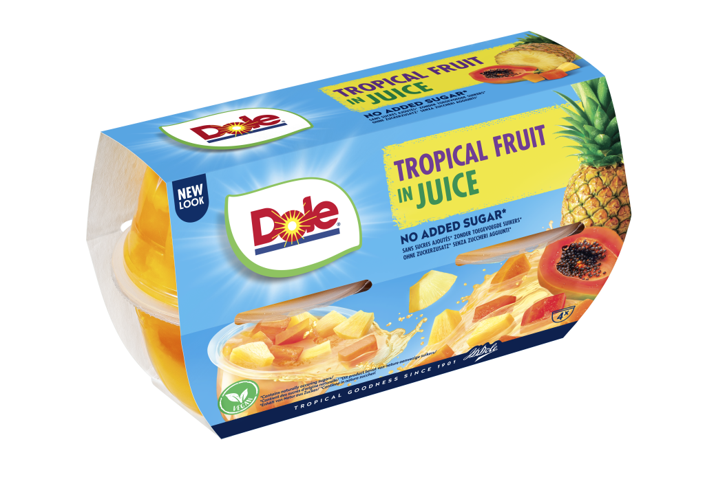 Healthy snack company Dole launches packaging redesign for fruit ...