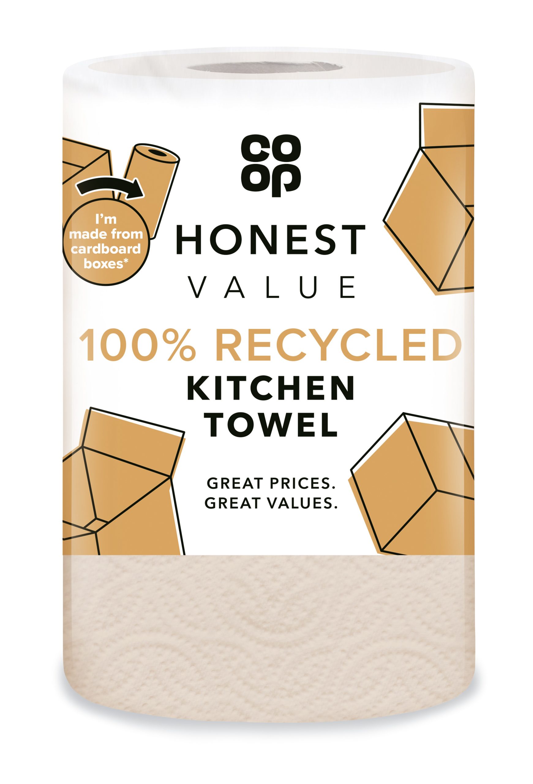 Co-op rolls out own-brand recyclable kitchen towel