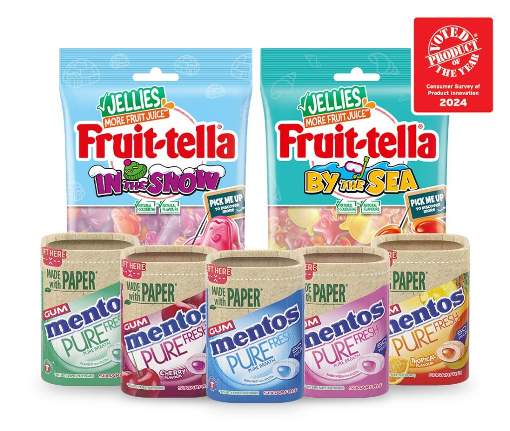 Fruit-tella and Mentos named product of the year