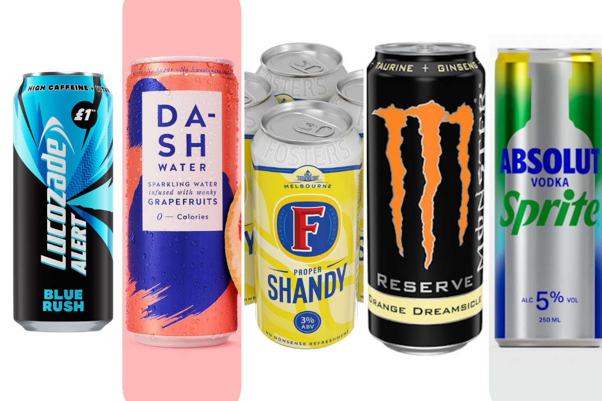 5 new drinks: Blucozade, Foster's Proper Shandy, Dash, Absolut Sprite ...