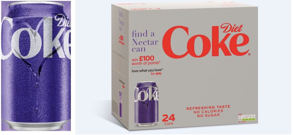 Sainsbury's hides 'Nectar Purple' Diet coke cans