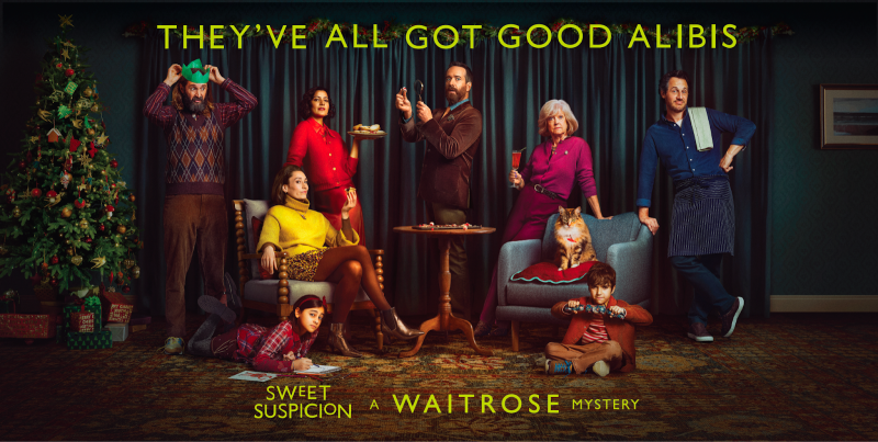 Watch: Waitrose launches star-studded 'whodunnit' 2024 Christmas ad