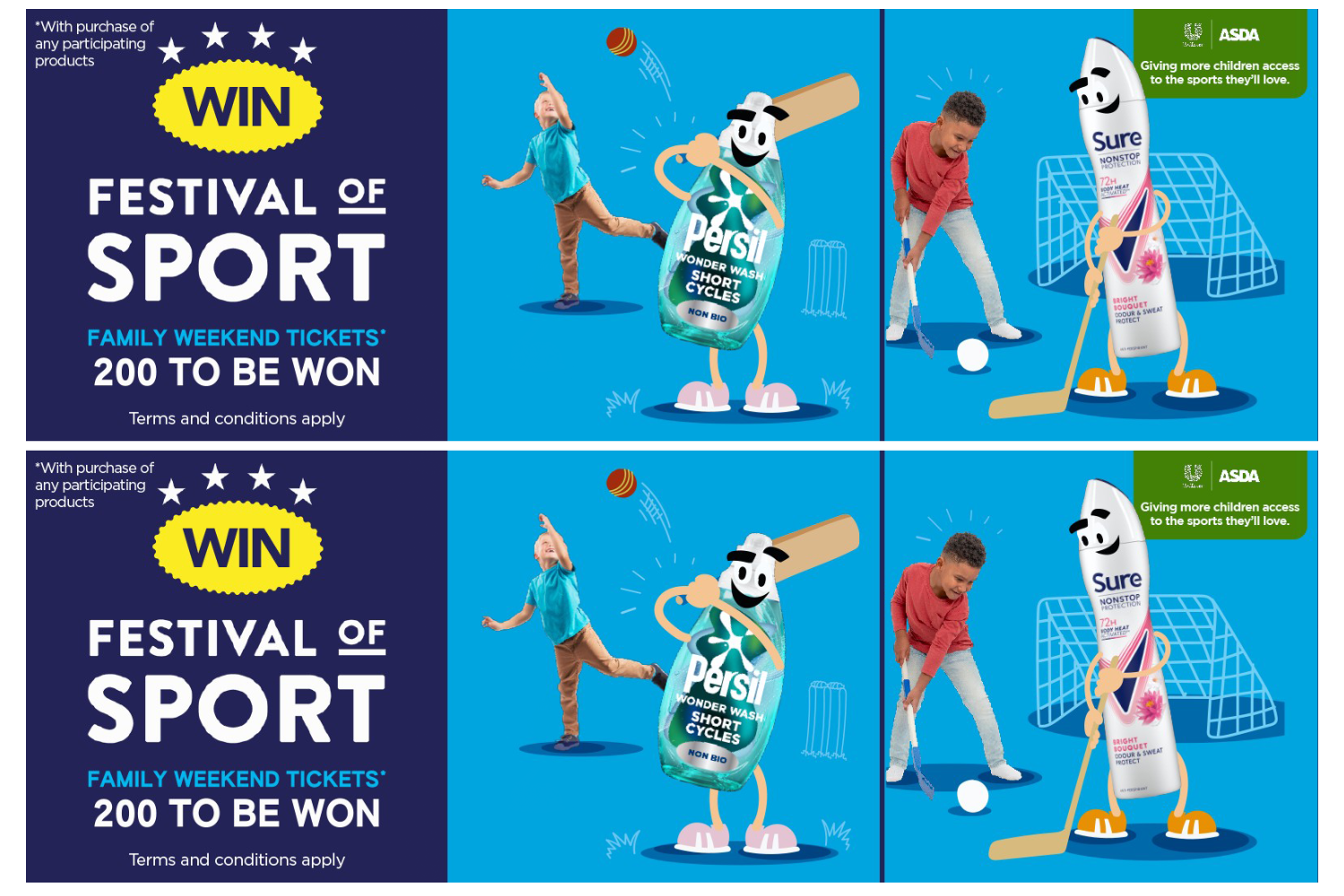 Unilever and Asda join forces for family-focused sports campaign