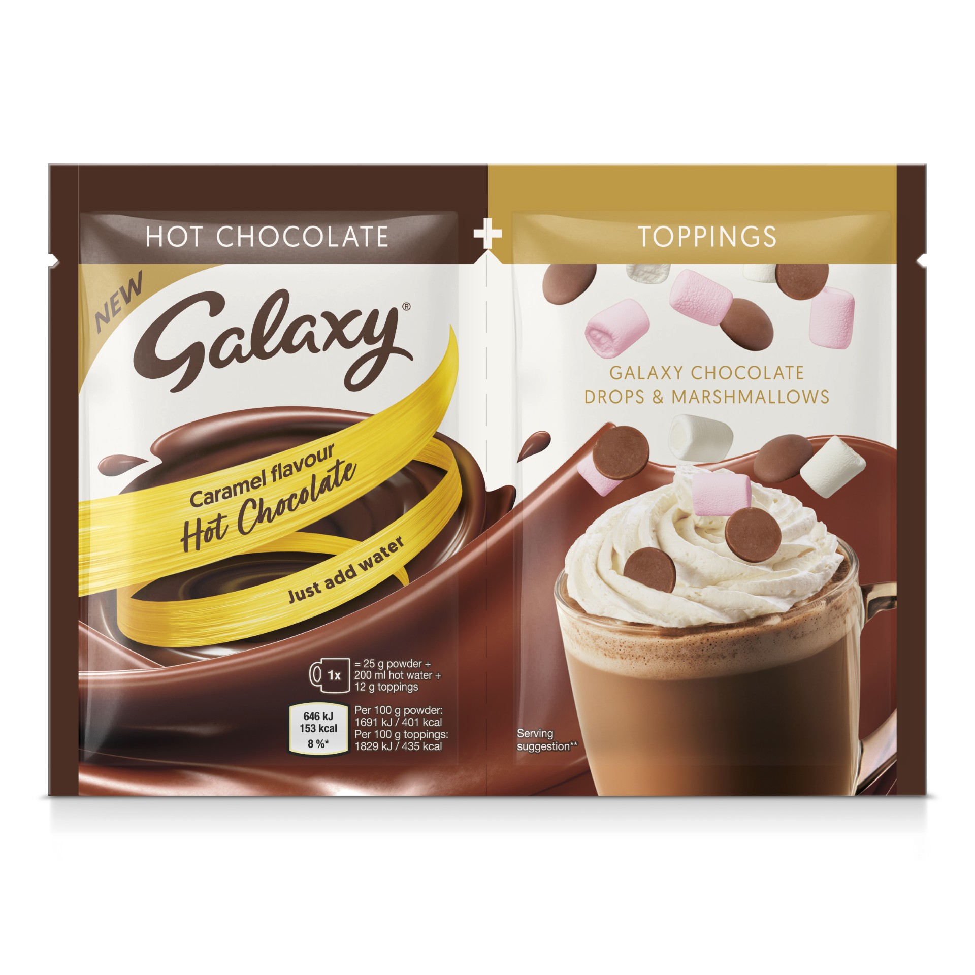 Mars unveils Galaxy Hot Chocolate and Toppings sachets - Grocery ...
